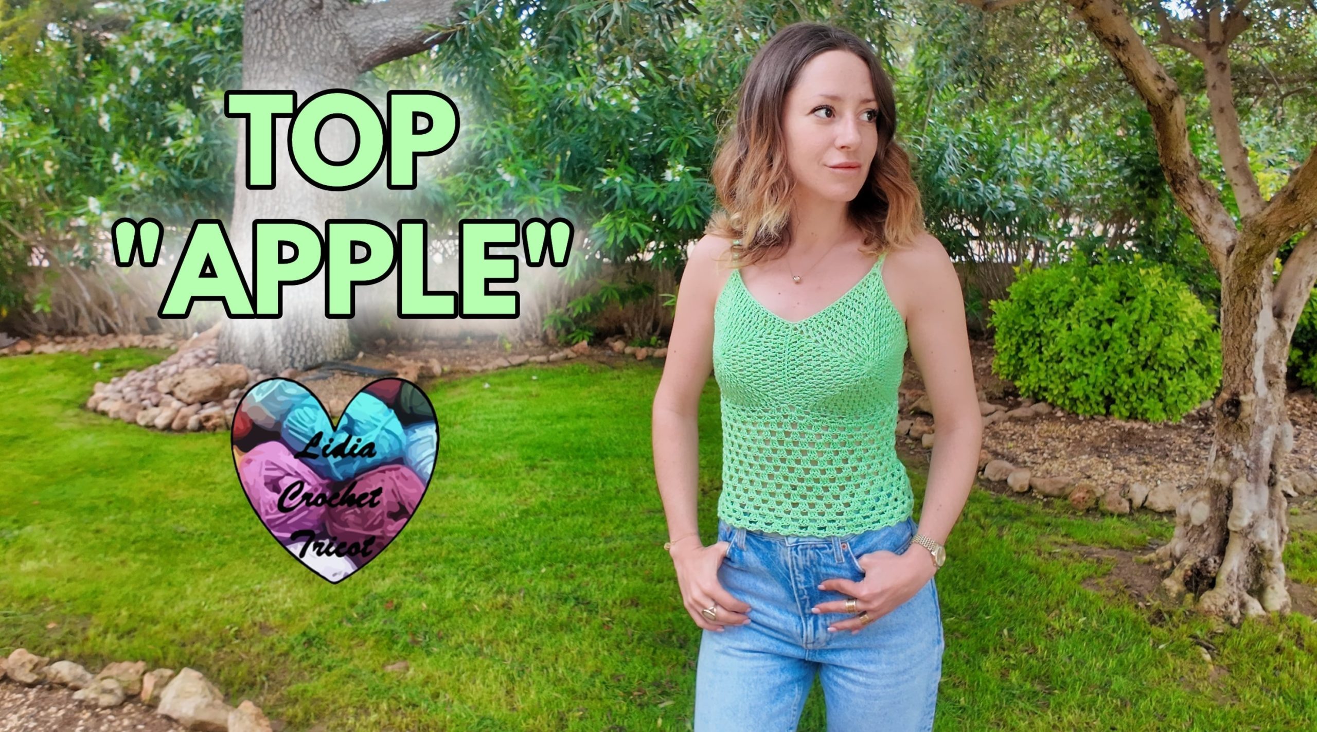Top crochet Apple: tutoriel au crochet par Lidia Crochet Tricot